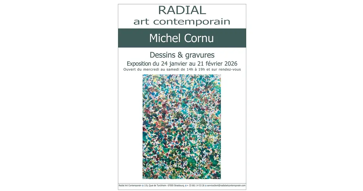 Michel Cornu Dessin & Gravure, Exposition à Strasbourg - Radial Art ...