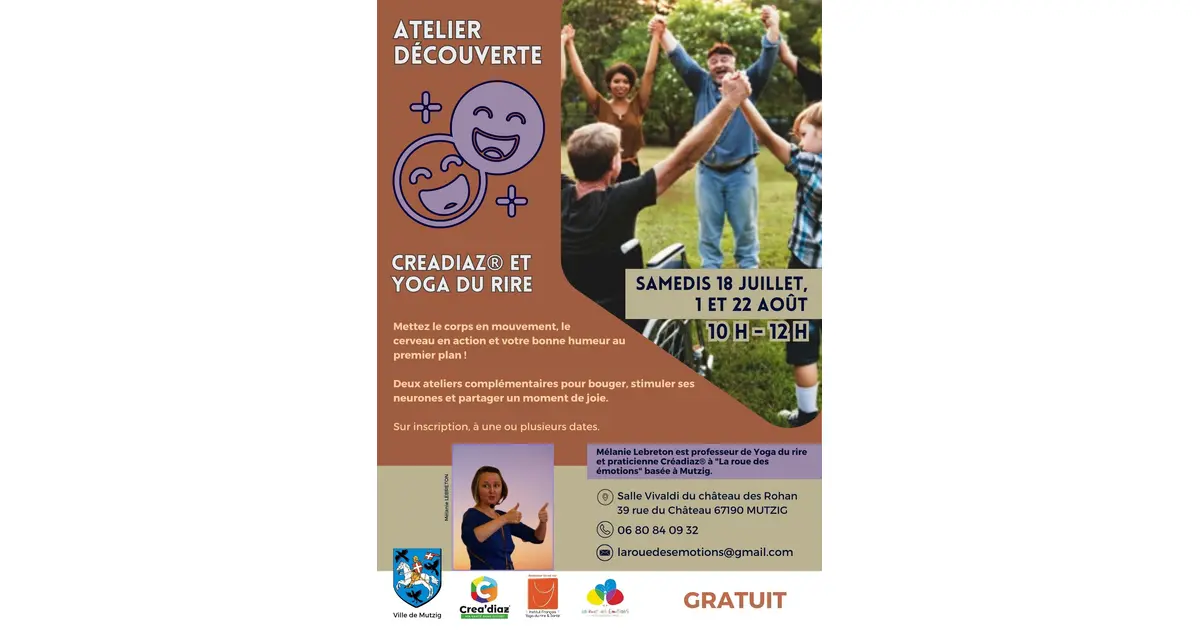 Ateliers découvertes CREADIAZ® et Yoga du rire - Mutzig Château des ...