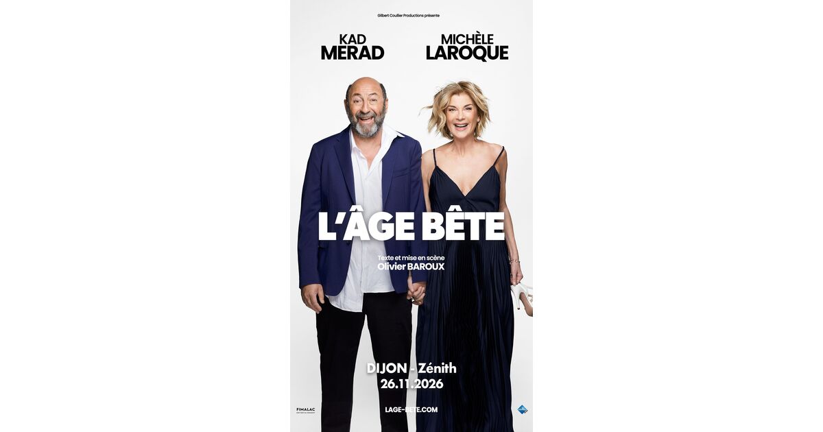 Spectacle Michèle Laroque & Kad Merad "L'Âge Bête" à Dijon, Zénith ...