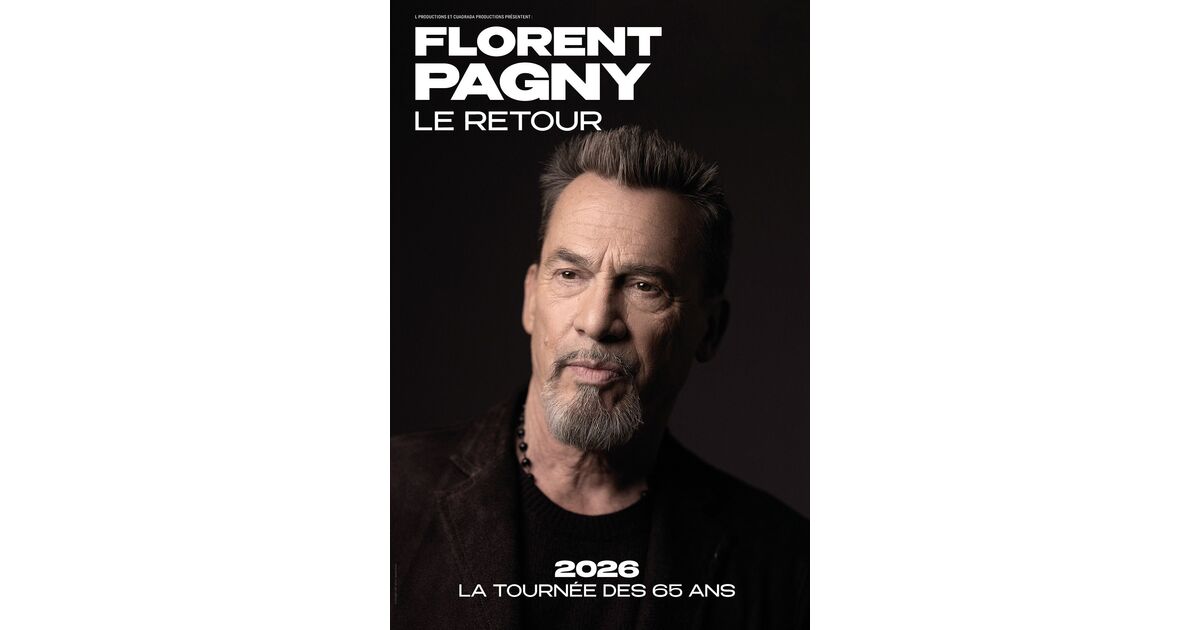 Concert Florent Pagny "Le Retour - La Tournée des 65 ans" à Dijon 2026 - Zénith : places ...