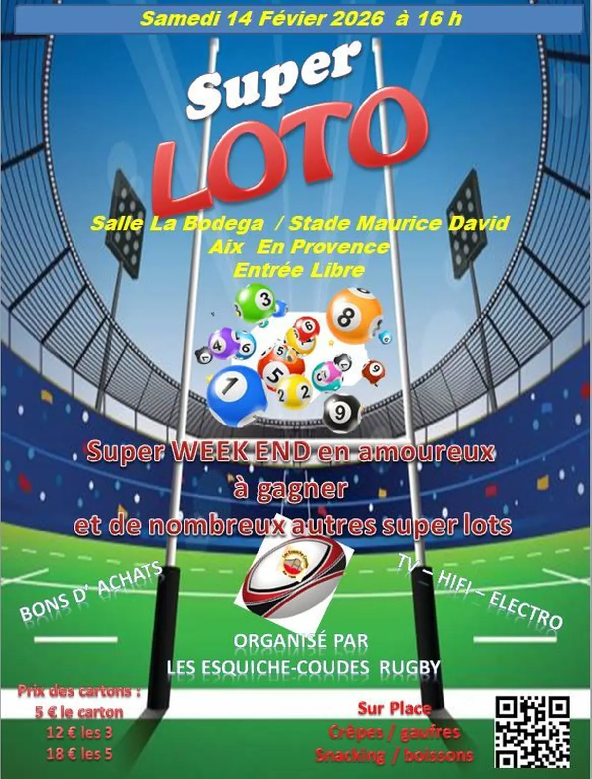 Super loto des vétérans rugby Aix-en-Provence Stade Maurice-David ...