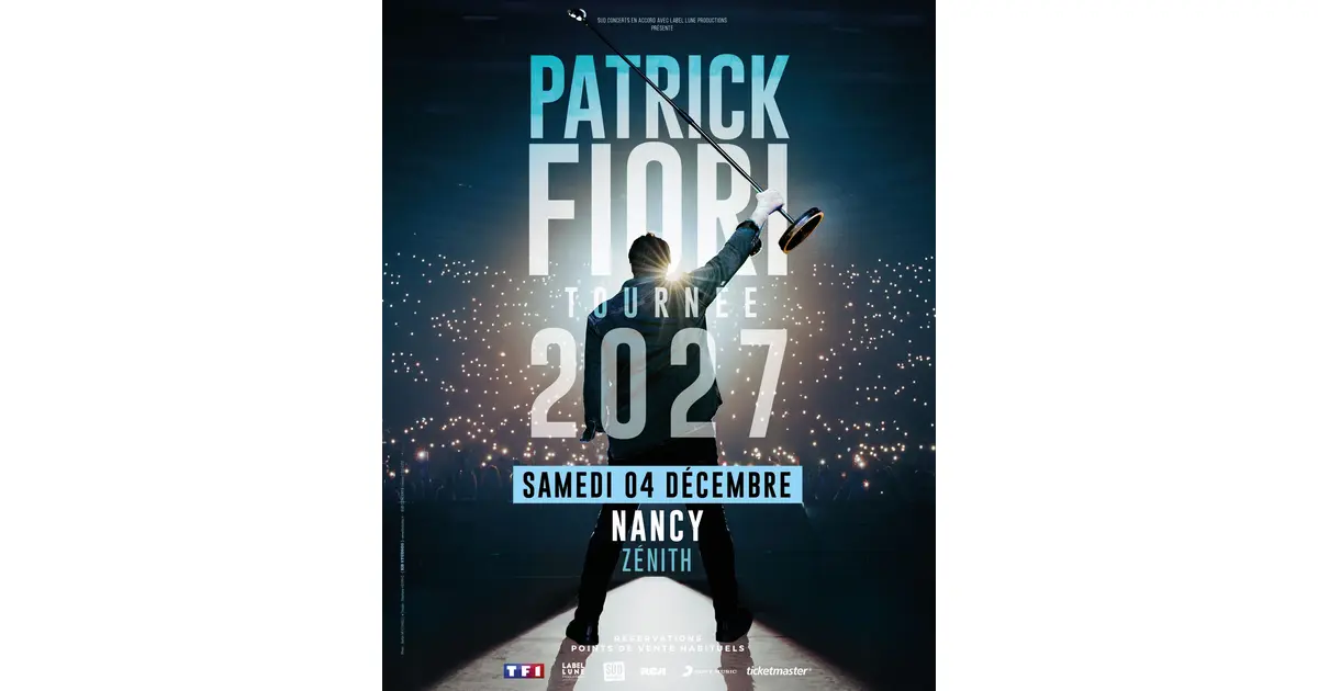 Concert Patrick Fiori "Tournée 2027" à Nancy - Zénith Maxéville ...