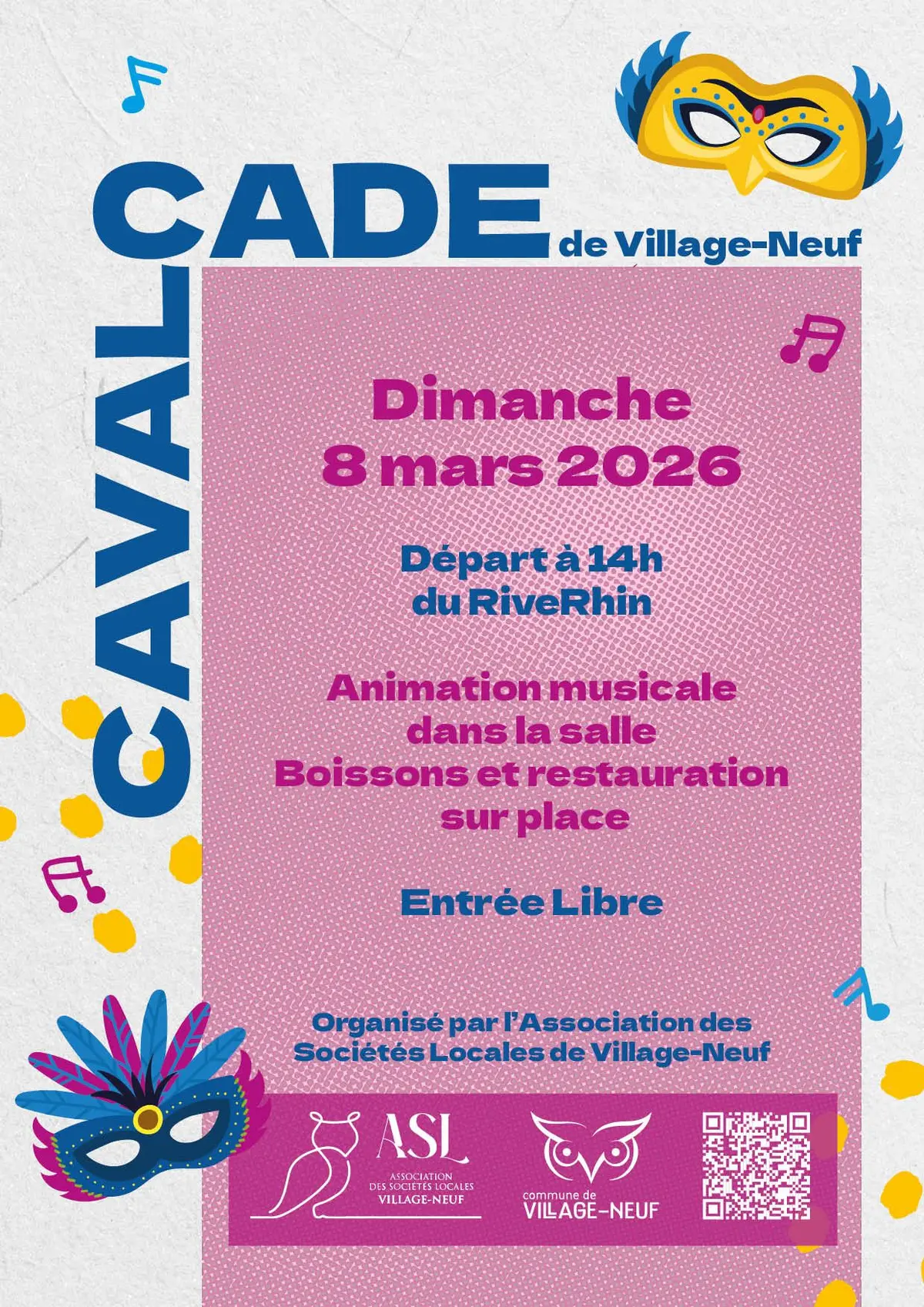 Cavalcade de Village-Neuf Carnaval : date, horaires, programme