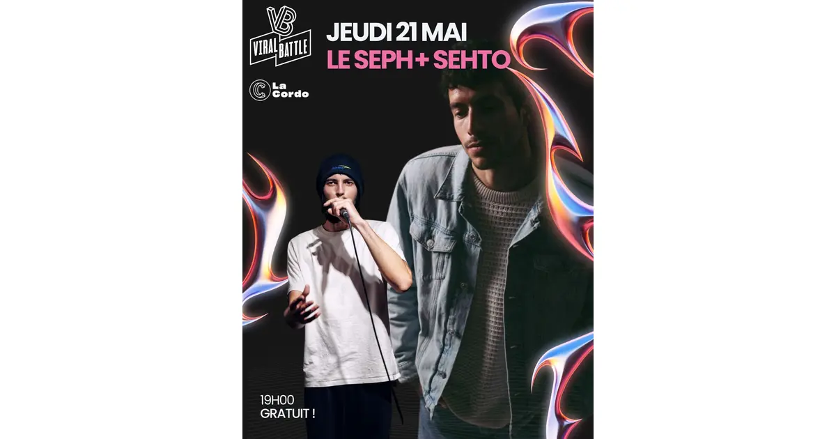 Concert Le Seph + Sehto | rap à Romans-sur-Isère 2026 - La Cordo ...