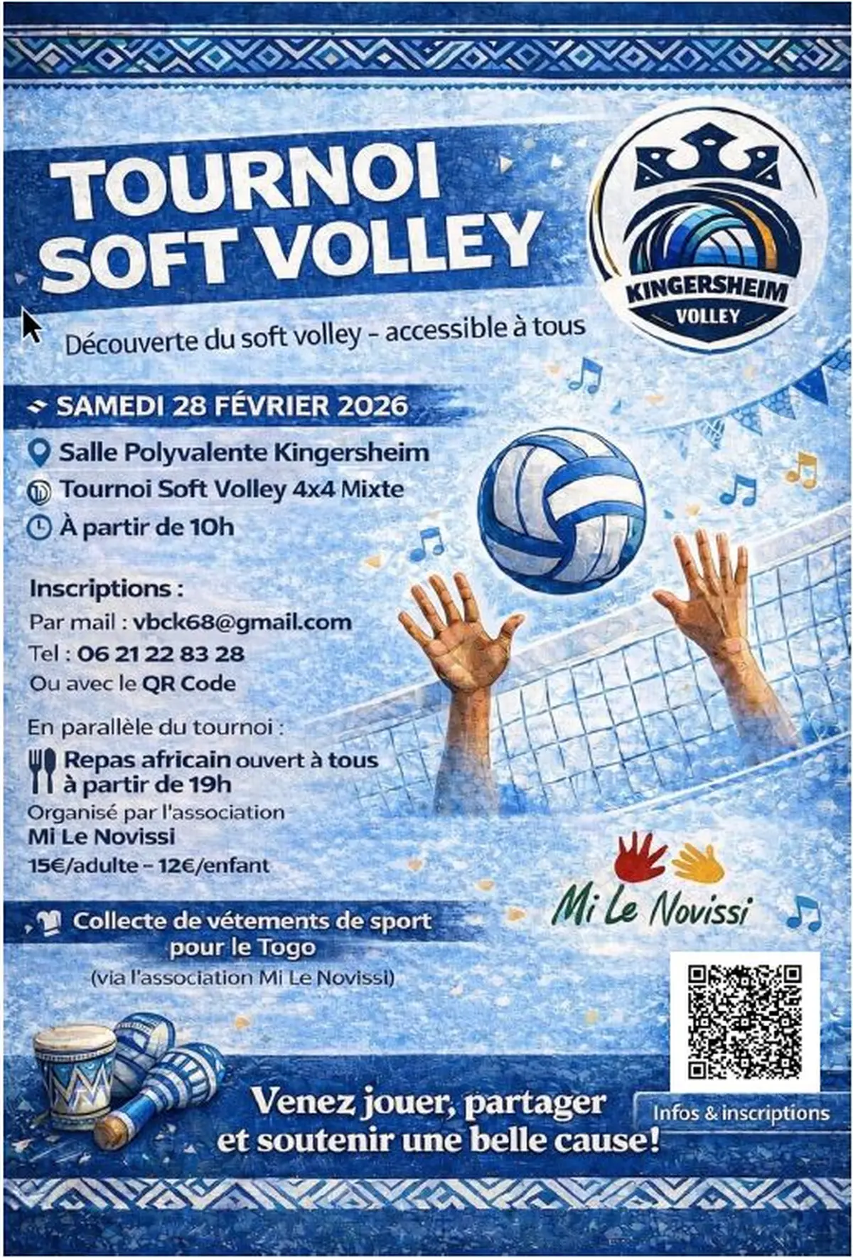 Repas Africain avec le Volley Ball Club de Kingersheim et Mi Le Novissi ...