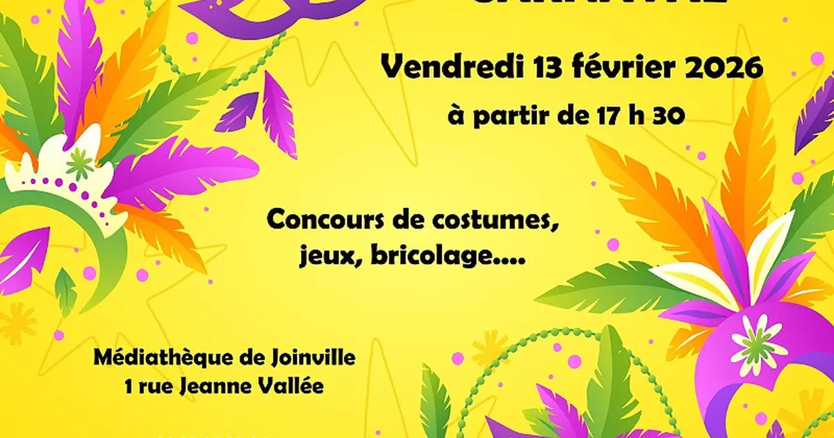 animation carnaval Joinville : date, horaires, programme