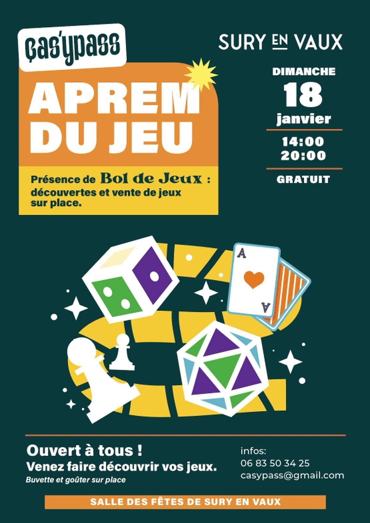 Aprem Jeu Sury-en-Vaux 2026 : date, horaires, exposants