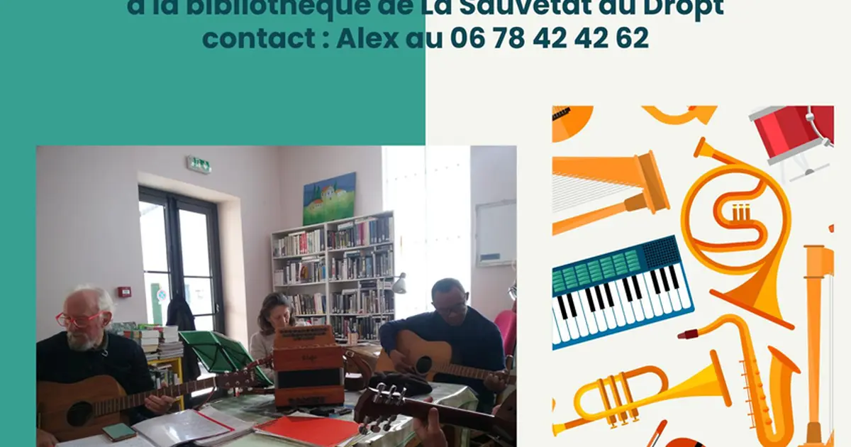 Atelier musical - La Sauvetat-du-Dropt : date, horaires, tarifs