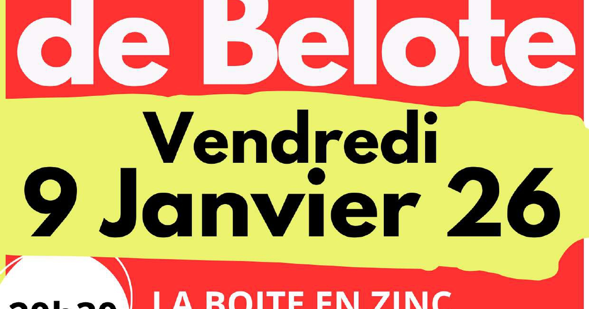 Concours de Belote Chanteix 2026 : date, horaires, programme, tarifs