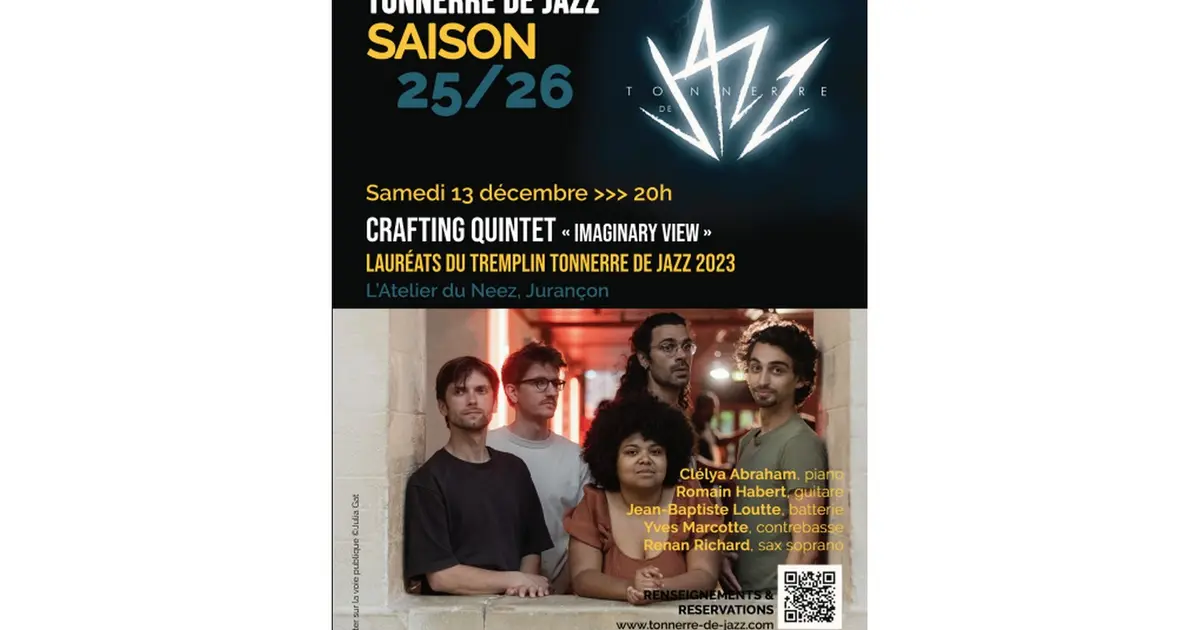 Concert Crafting quintet « Imaginary View » à Pau 2025 Jurançon ...