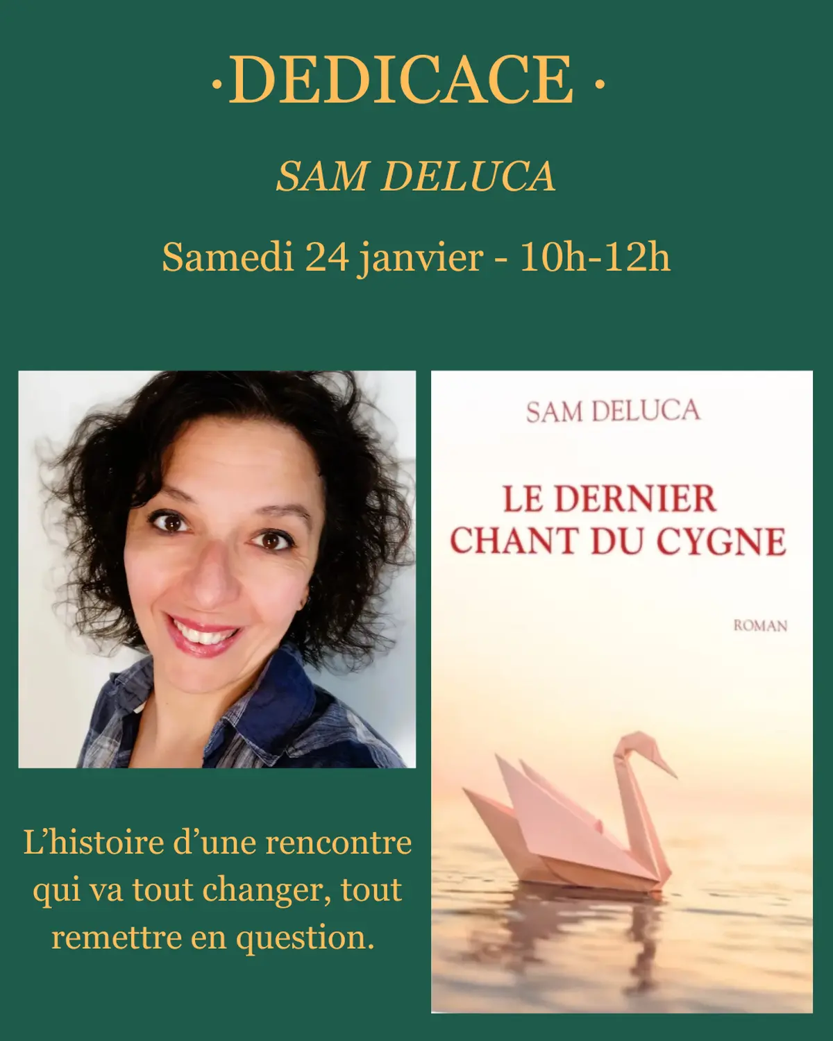 Dédicace Sam deLuca Bort-les-Orgues : date, horaires, tarifs