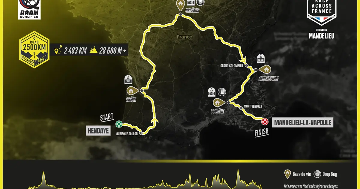 Départ de la "Race Across France 2026" Hendaye : date, horaires, tarifs