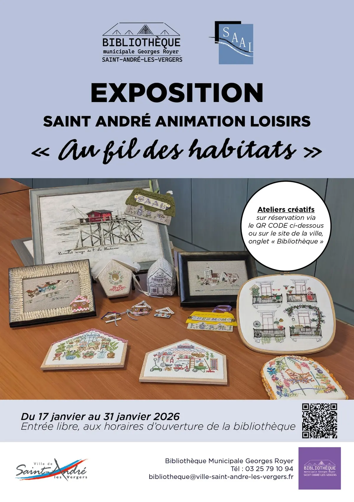 Exposition "Au fil des habitats", Exposition à Saint-André-les-Vergers ...