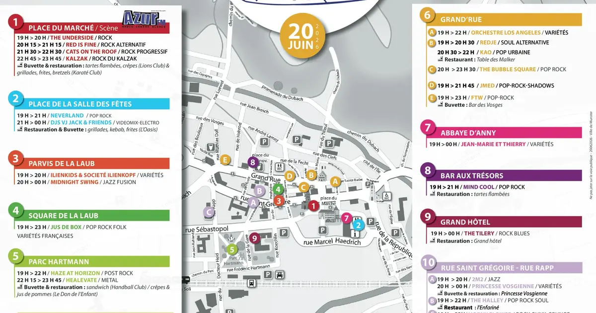 Fête de la Musique à Munster 2026 : le programme des concerts
