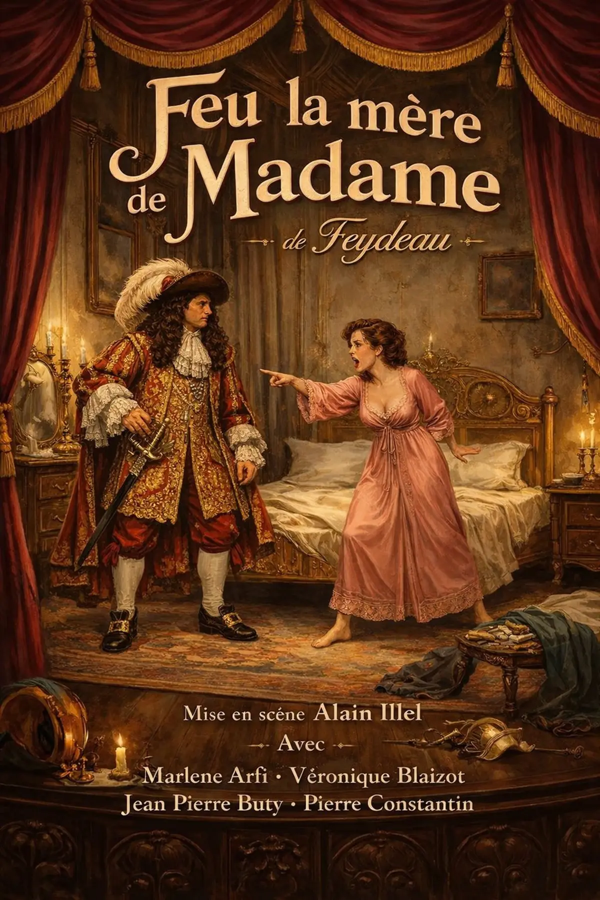 Spectacle Feu la mère de madame à Cannes, Le petit Theatre de Valbonne ...