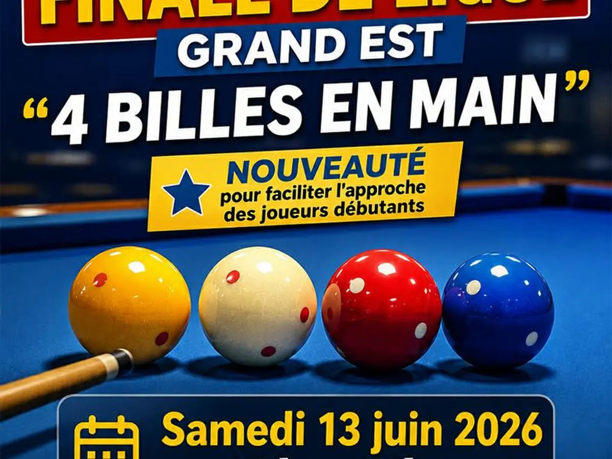 Finale de la Ligue, région Grand Est - Billard Ligny-en-Barrois : date ...