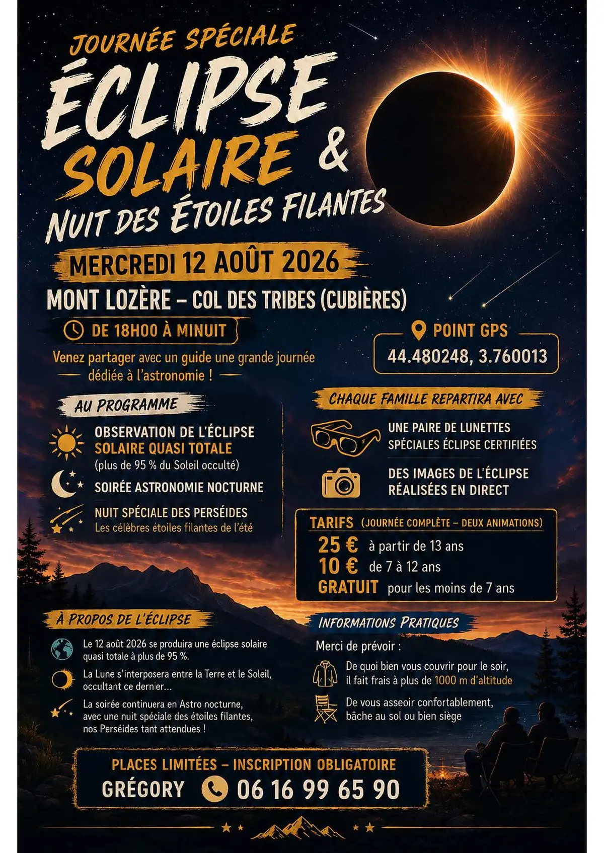 Journée Spéciale éclipse Solaire Et Nuit Des étoiles Filantes Cubières ...