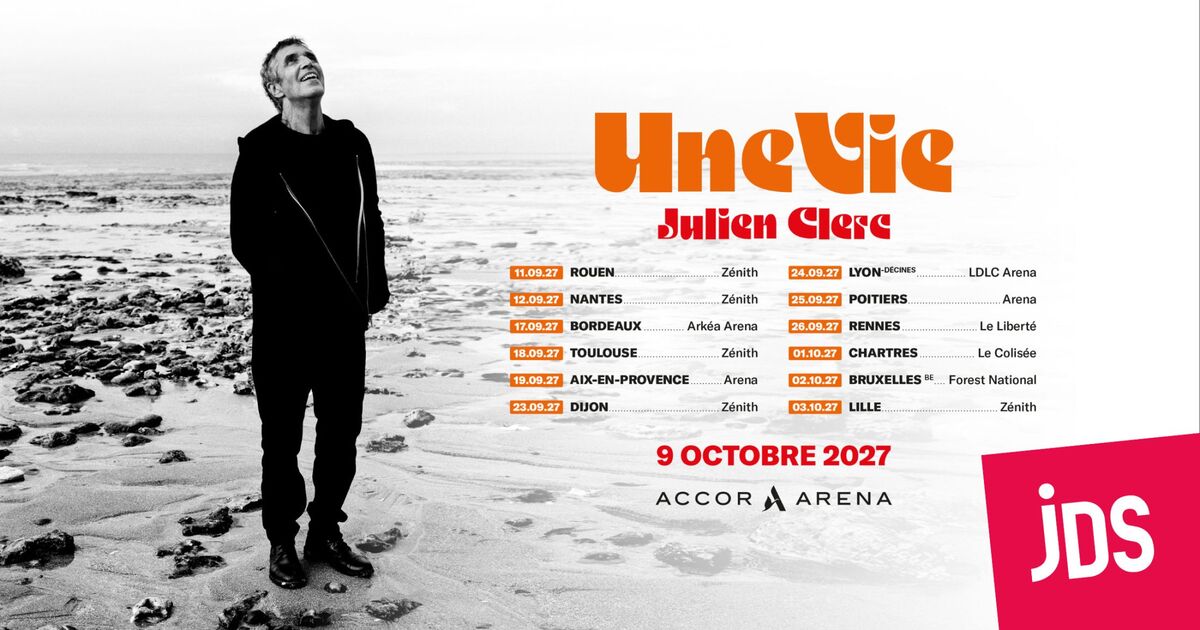 Julien Clerc en concert 2026-2027 : billets et dates de la prochaine ...