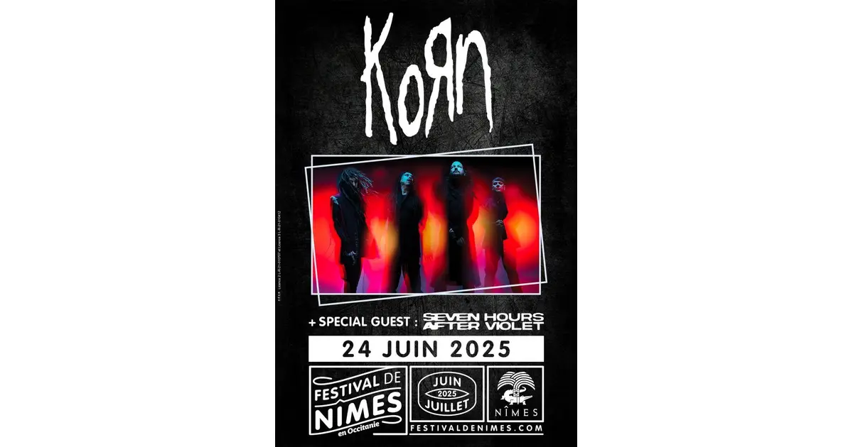 Concert Korn au Festival de Nîmes 2025 à Nîmes - Arènes de Nîmes ...