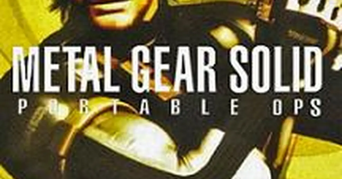 Jeu vidéo. Metal Gear Solid : Portable Ops. Sony PSP