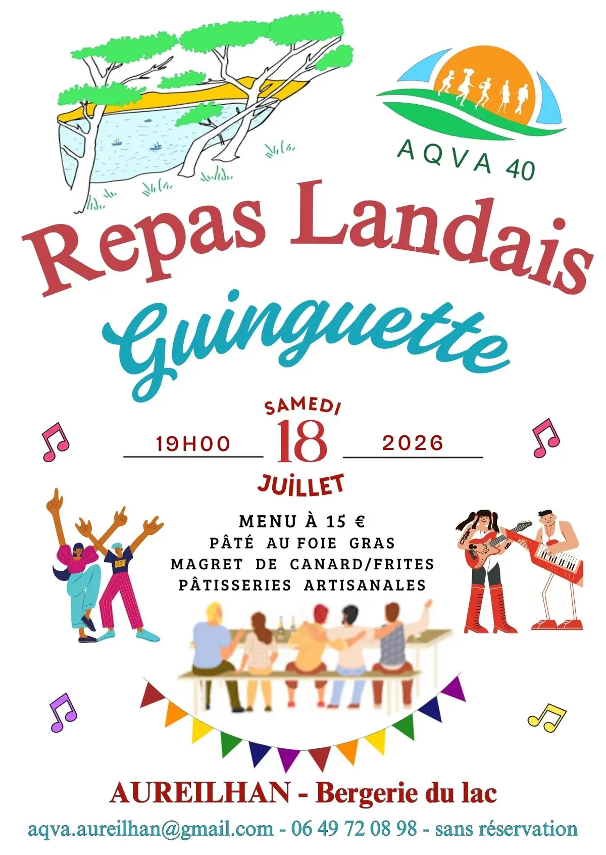 Repas champêtre et guinguette Mimizan 2026 : date, horaires, programme ...