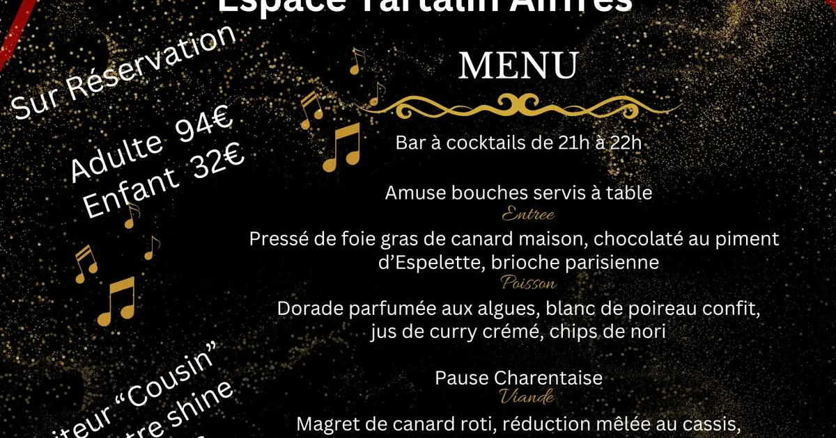 Réveillon de la Saint-Sylvestre à Aiffres 2025 : date, horaires ...