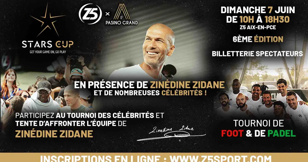 StarsCup 6 au Z5 Aix - En présence de Zinédine Zidane Aix-en-Provence ...