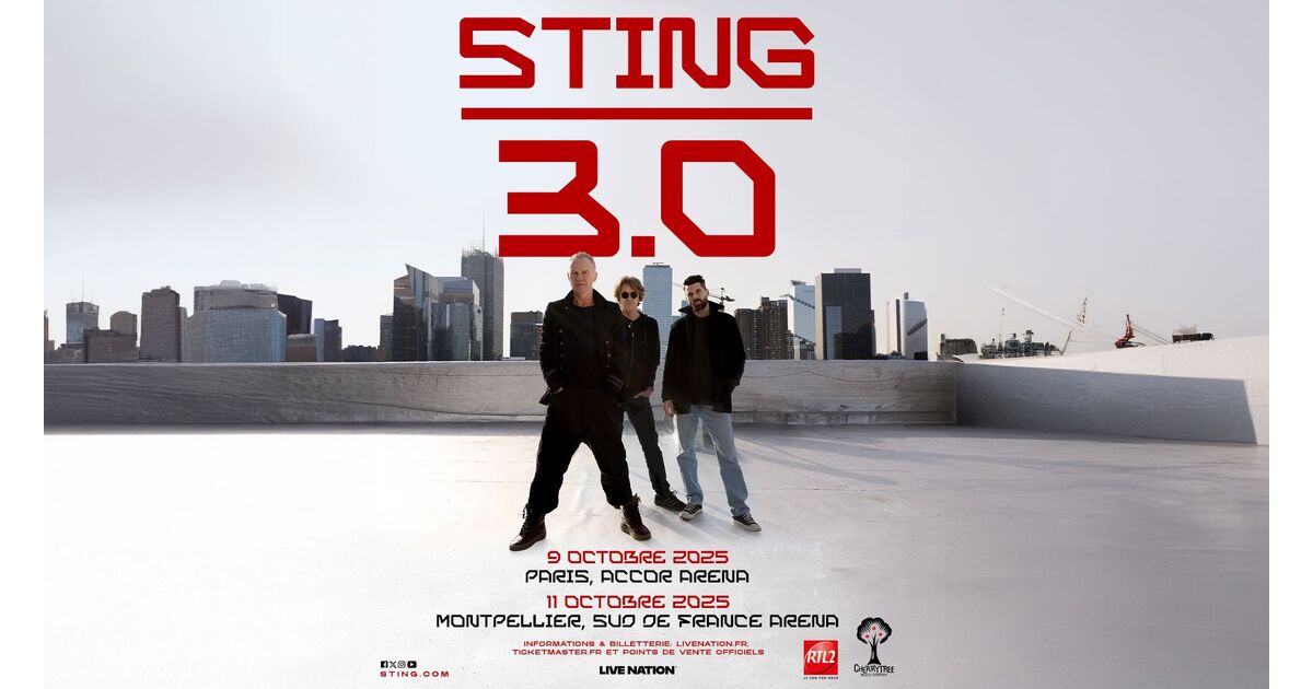 Sting en concert 2025-2026 : billets et dates de la prochaine tournée ...