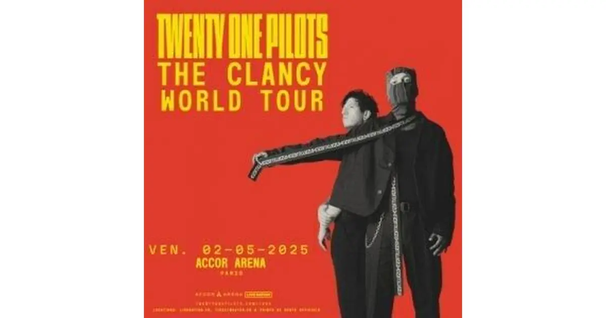 Concert Twenty One Pilots - The Clancy World Tour à Paris 2025 - Accor ...