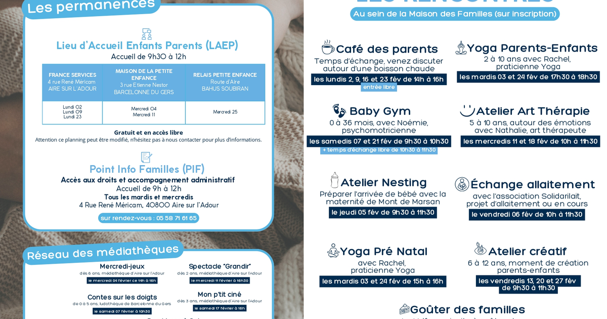 Yoga pré natal Aire-sur-l'Adour 2026 : date, horaires, programme, tarifs